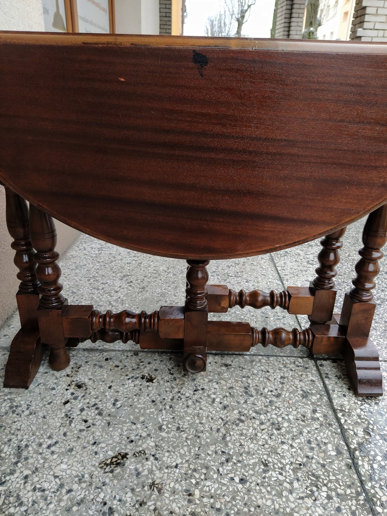 Купить Стол GATE-LEG круглый дубовый. Красивая прокатка: отзывы, фото и характеристики на Aredi ...