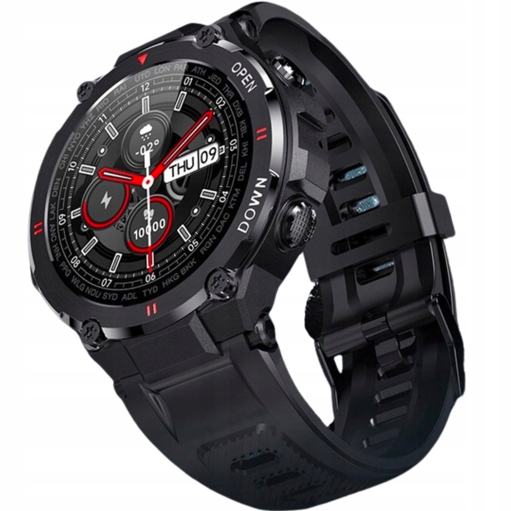 ZEGAREK MESKI SMARTWATCH SPORTOWY WIELE FUNKCJI - 13025760226 ...