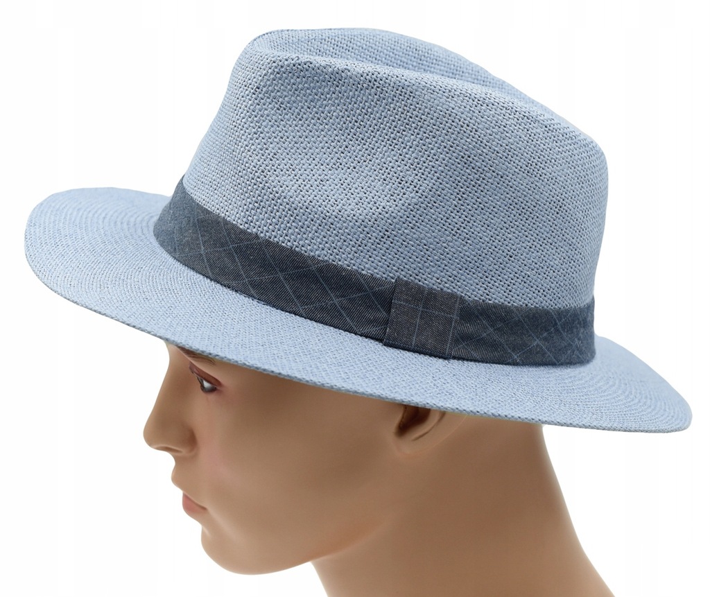 Letni kapelusz męski błękitny PANAMA 33 Pako Jeans - 13880516701 ...