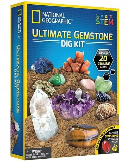 National Geographic Ultimate Gemstone Dig Kit - Fascinating Gem ...