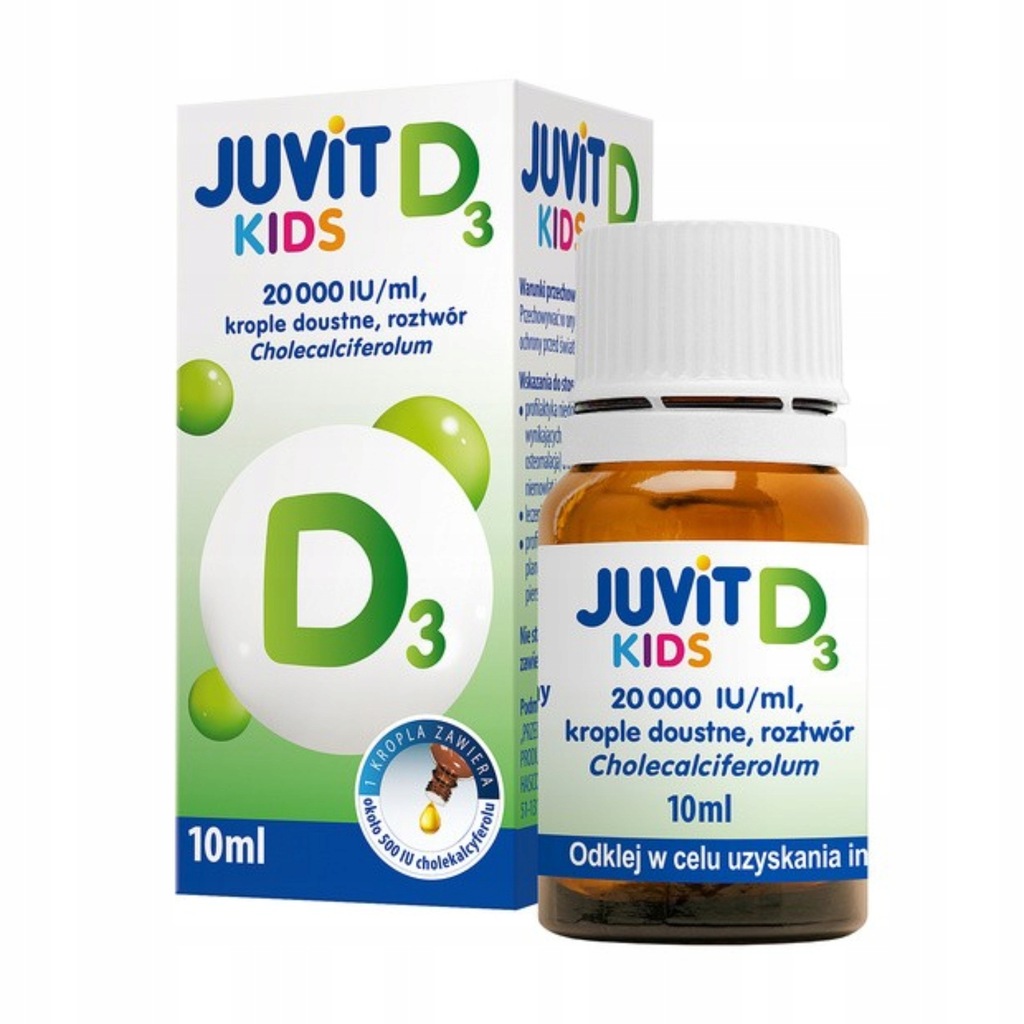 HASCO Juvit Kids D3 witamina D3 20 000 IU lek 10ml - 12636216273 ...