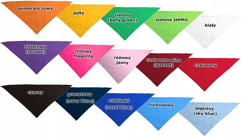 CHUSTA trójkątna pielgrzymkowa biała 70x70x100 - 8367761820 - oficjalne ...