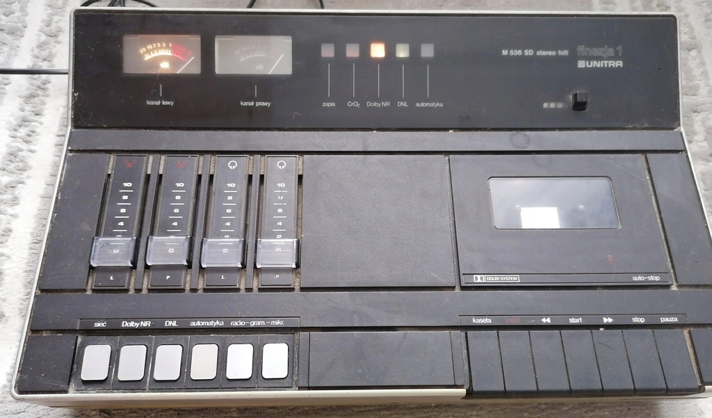 Magnetofon kasetowy Unitra FINEZJA 1 M 536 SD - 13946695152 - oficjalne ...