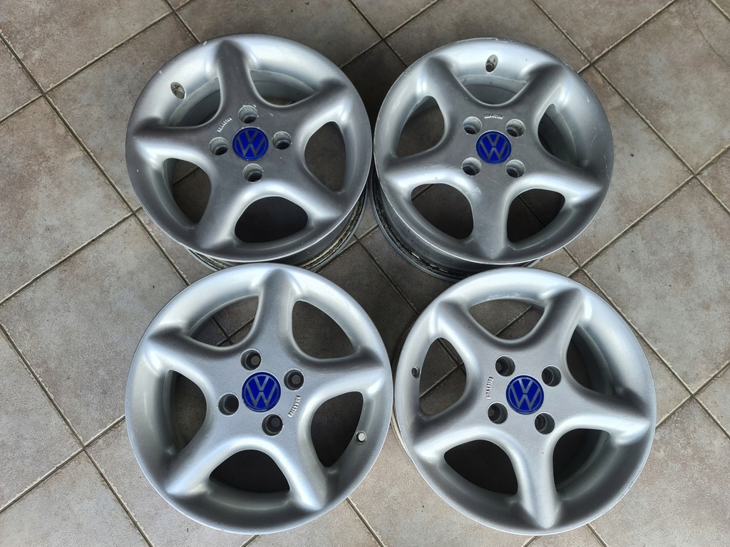 Felgi Borbet 6x14 et38 4x100 VW Polo 6N golf 2 3 - 12363474229 ...