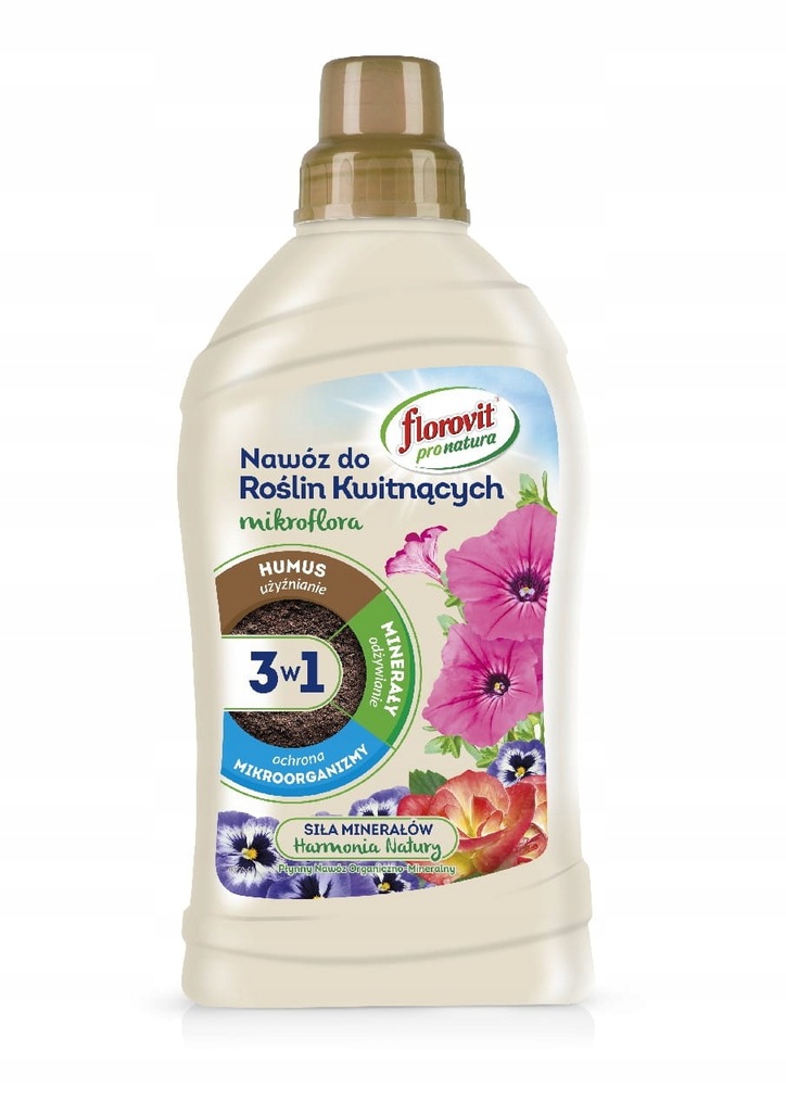 FLOROVIT NAWÓZ MIKROFLORA 3W1 ROŚLINY KWITNACE 1KG - 13446354155 - oficjalne archiwum Allegro