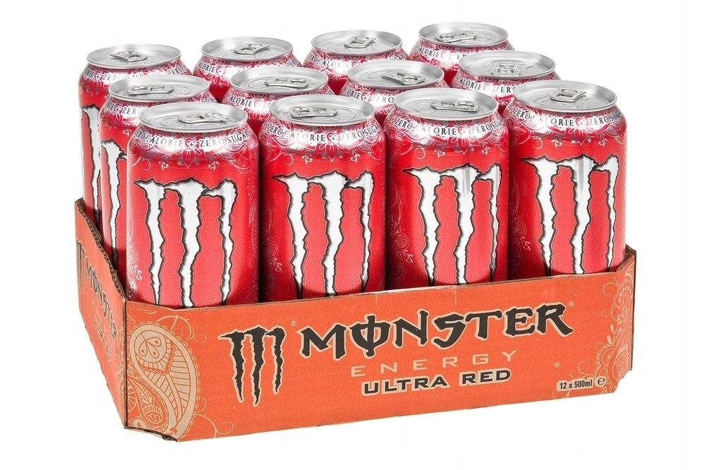 Monster Energy Ultra RED 12x 500ml bez cukru - 9200713018 - oficjalne ...