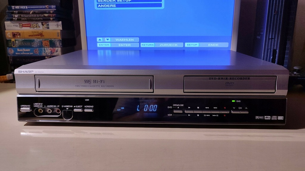 SHARP Nagrywarka DVD-VCR Combo Przegraj VHS na DVD - 12809273605 ...