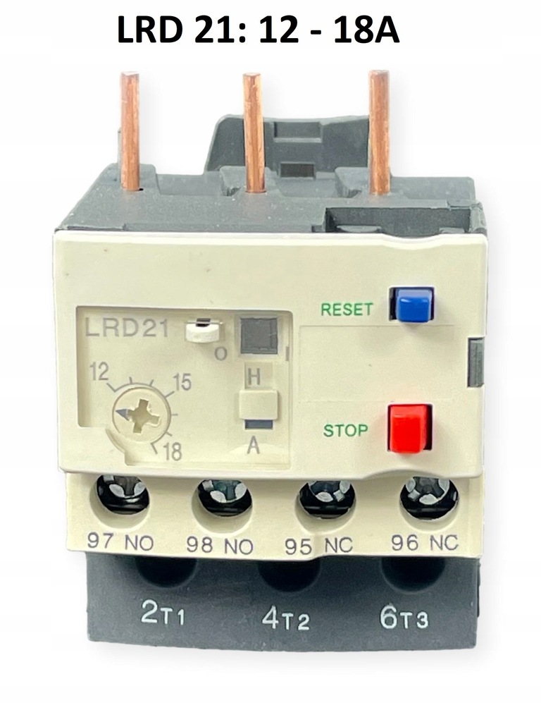 LRD21 przekaźnik termiczny termik 12-18A 7,5kW - 13464124410 ...