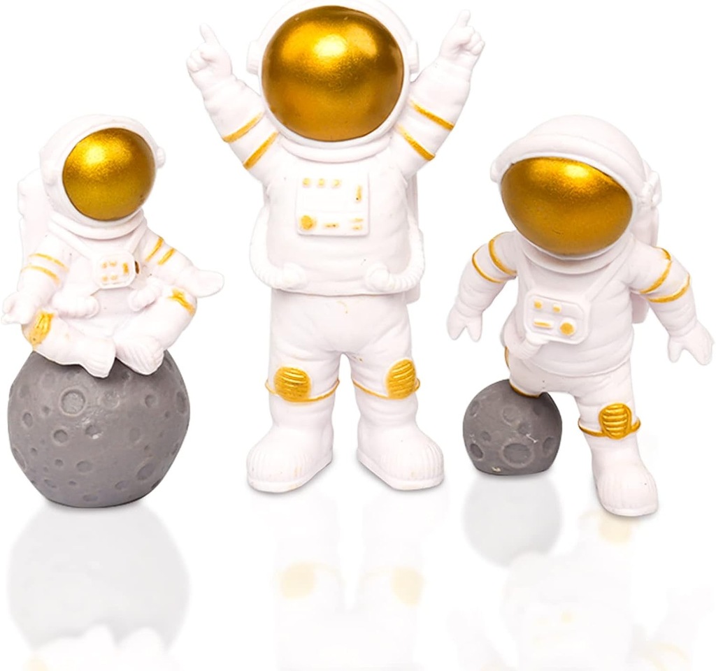 Kosmos zestaw 3 figurek dekoracyjnych Astronauta - 14292836893 ...