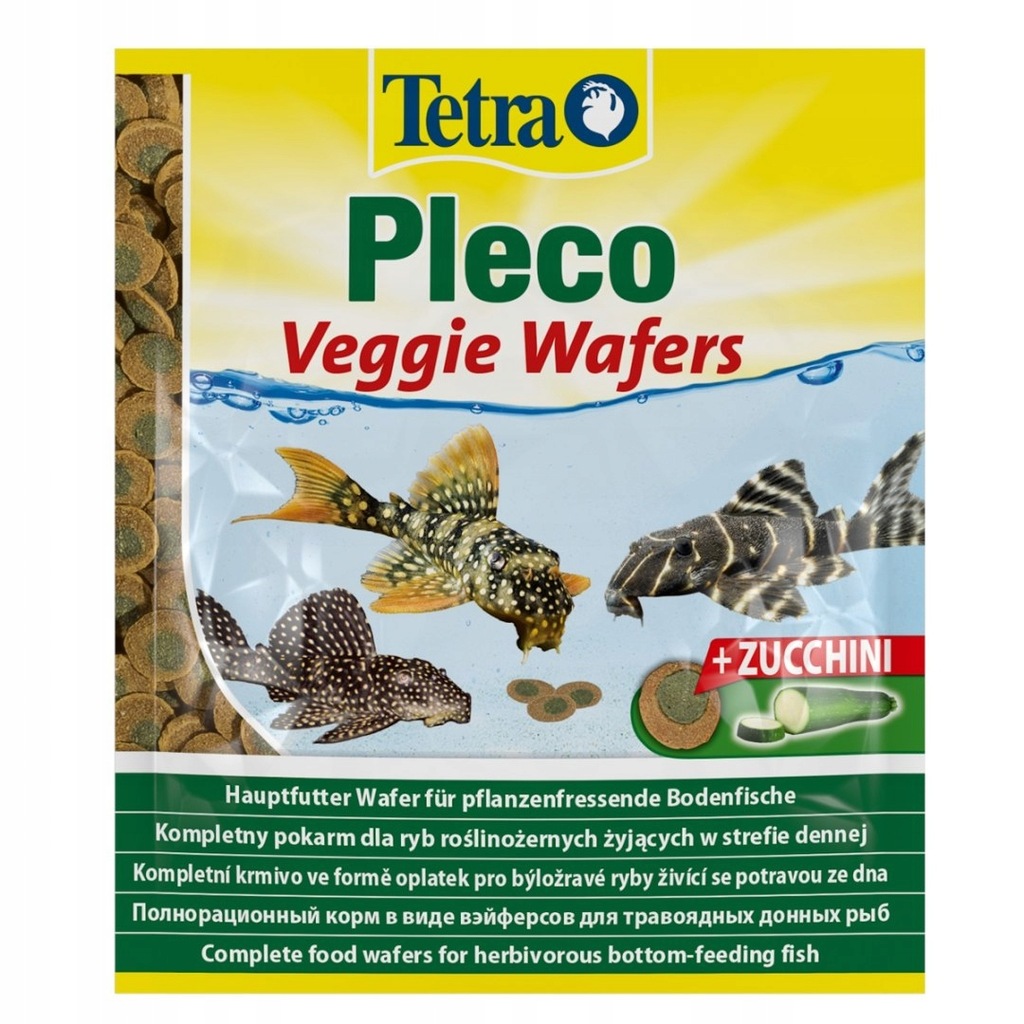 Tetra Pleco Veggie Wafers 15g - pokarm roślinny dl - 13283184532 - oficjalne archiwum Allegro