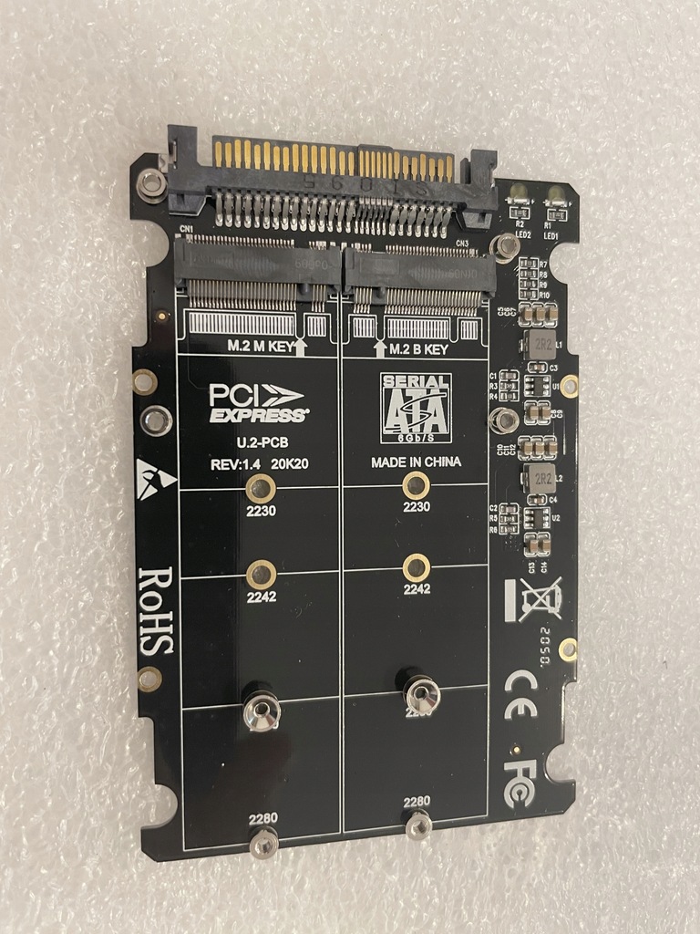 Adapter dysku SSD typ M.2 SATA i PCIe NVMe na U.2 - 12332278139 ... Adapter dysku SSD typ M.2 SATA i PCIe NVMe na U.2 - 12332278139 ...