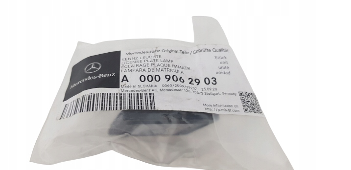 MERCEDES A0009062903 LAMPKA TABLICY REJESTRACYJNEJ - 11552385933 ...