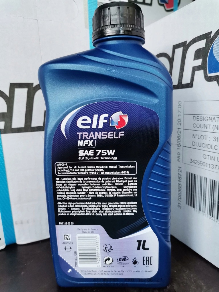 Купить Трансмиссионное масло Elf Tranself NFX SAE 75W80.: отзывы, фото ...