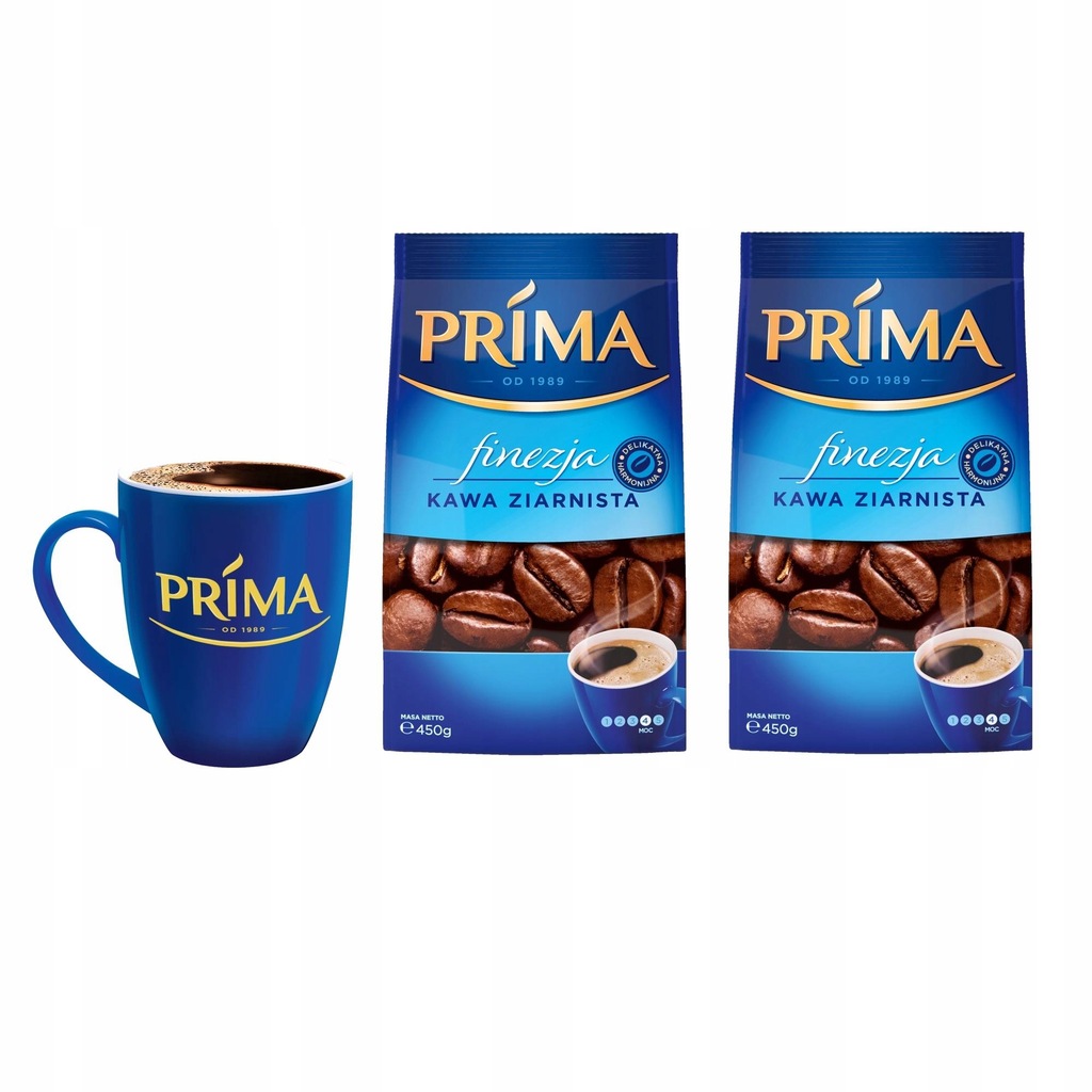 Kawa ziarnista Prima Finezja 450gx2 +DARMOWY KUBEK - 8421744012 ...