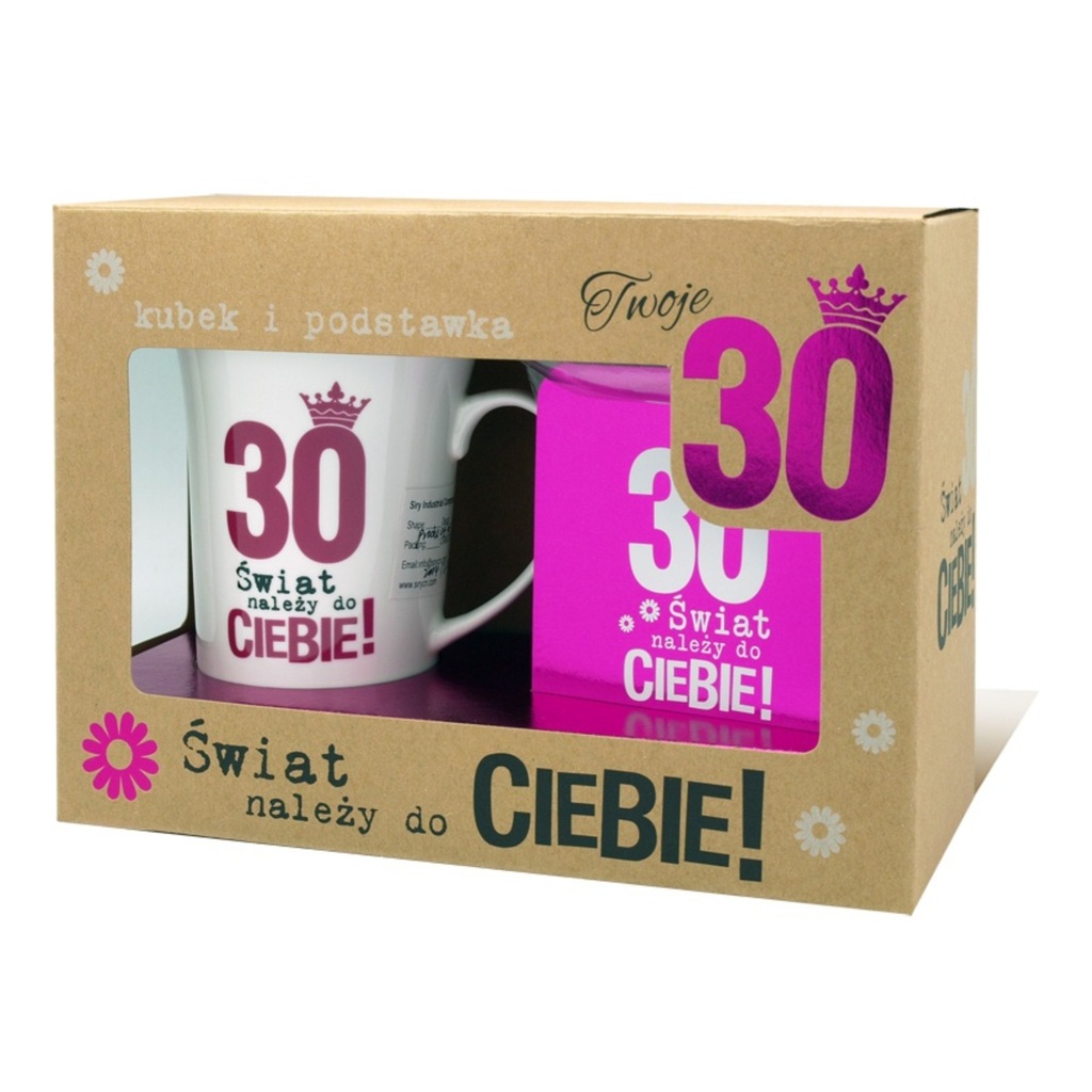 Kubek na prezent na 30 urodziny dla dziewczyny - 6769595401 - oficjalne archiwum Allegro