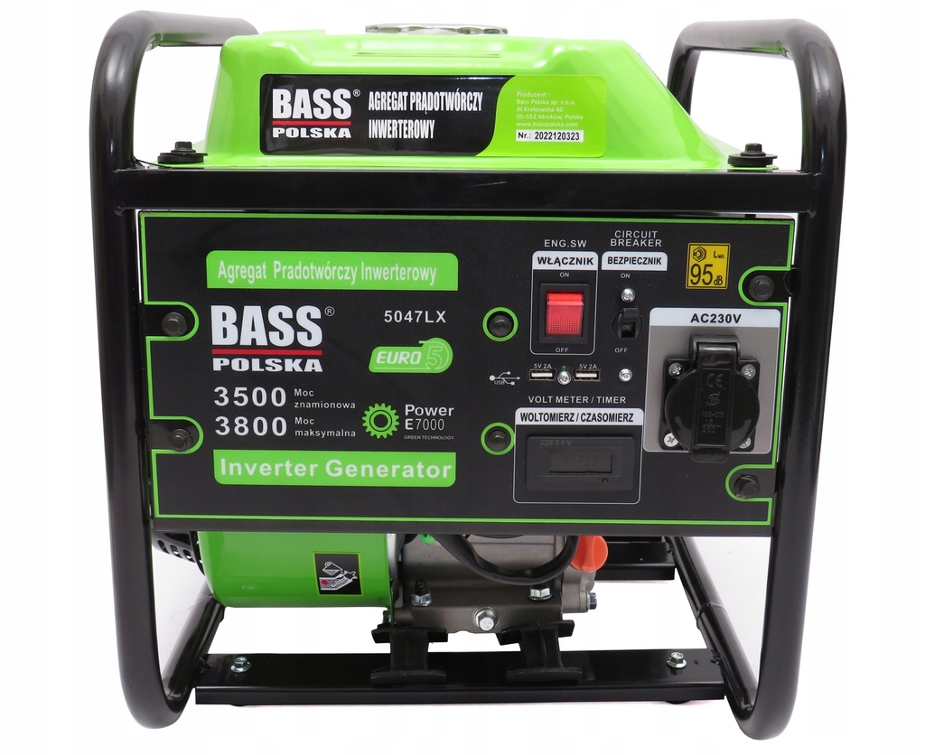 AGREGAT PRĄDOTWÓRCZY GENERATOR INWERTOROWY 3,5kW - 14932464718 - oficjalne archiwum Allegro