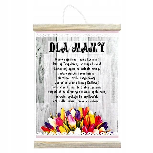 Oryginalny prezent dla Mamy na Urodziny DYPLOM - 10919250541 - oficjalne archiwum Allegro