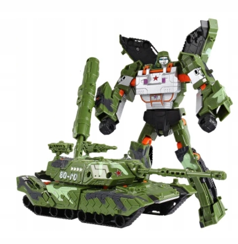 FIGURKA ROBOT AUTO TRANSFORMERS CZOŁG MORO GREEN - 7785775412 ...