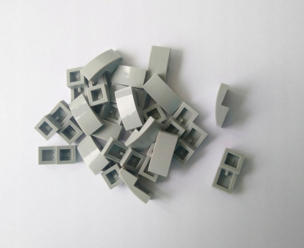 Lego 11477 skos slope 1x2 j.szary 20 szt. Nowe - 12224324213 ...