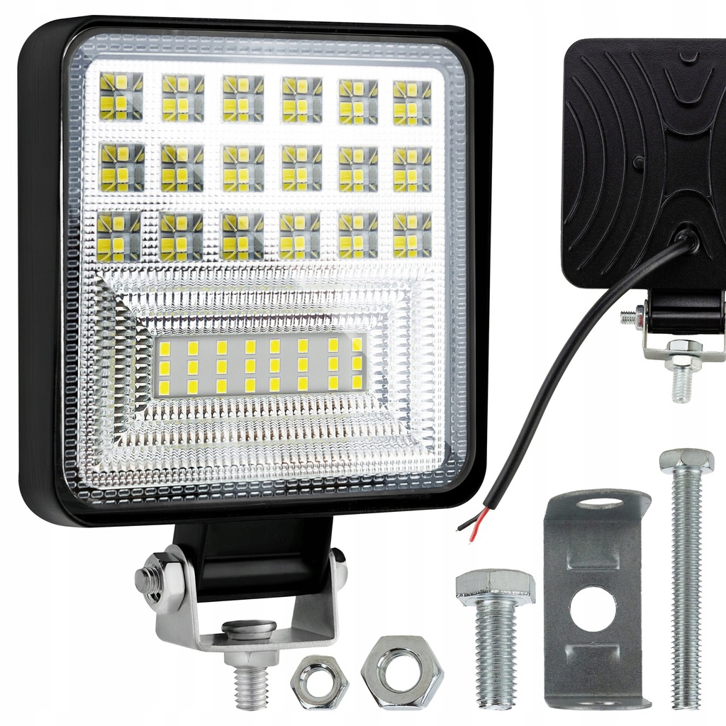 HALOGEN LED 12V Lampa robocza Reflektor Naświetlacz 16W MOCNA ...