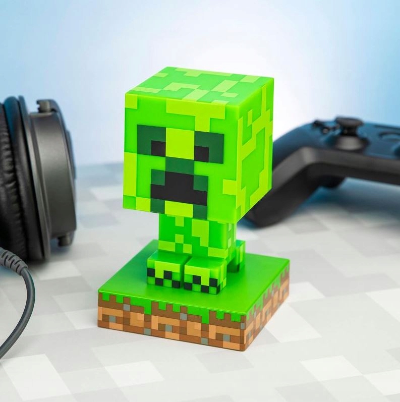 LAMPKA MINECRAFT CREEPER LIGHT LAMPA MC 3D / NOWA - 10669390361 ...