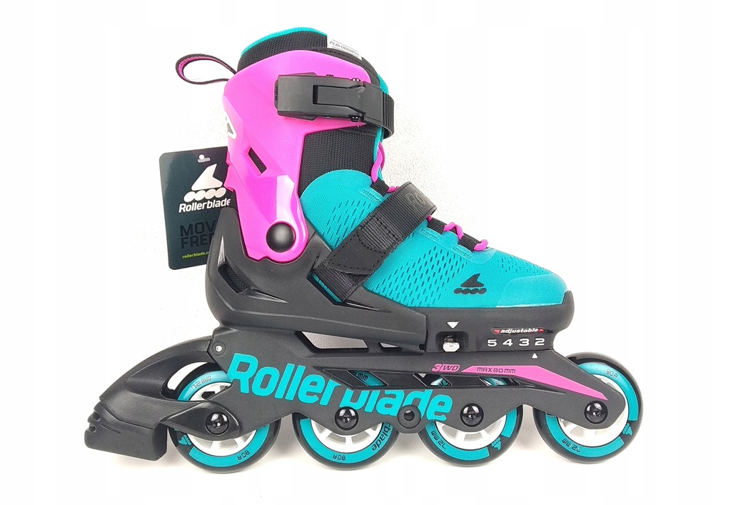 rolki Rollerblade MICROBLADE r. 33-36.5 turkusowe - 7890975198 ...