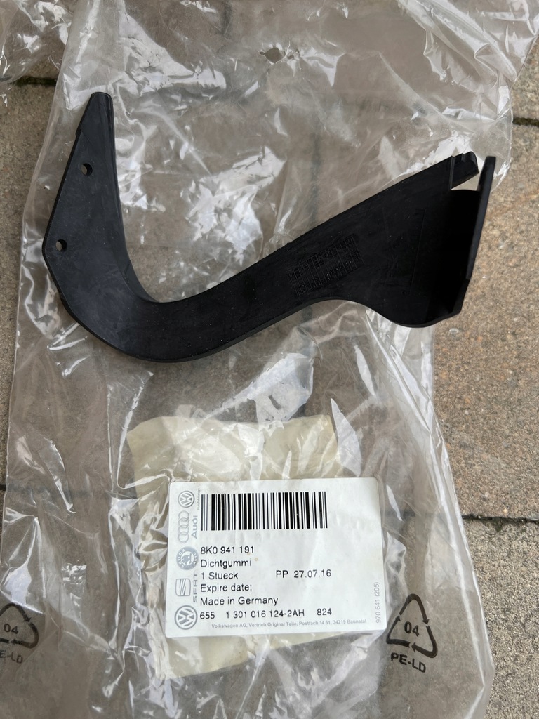 AUDI A4 B8 USZCZELKA LAMPY LEWY PRZÓD NOWA ORYGINALNA - 14401359736 ...