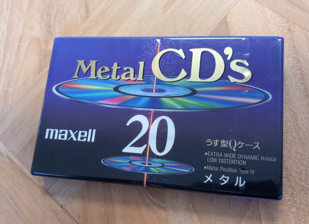MAXELL METAL CDS 20 kaseta magnetofonowa - 13554526845 - oficjalne archiwum Allegro