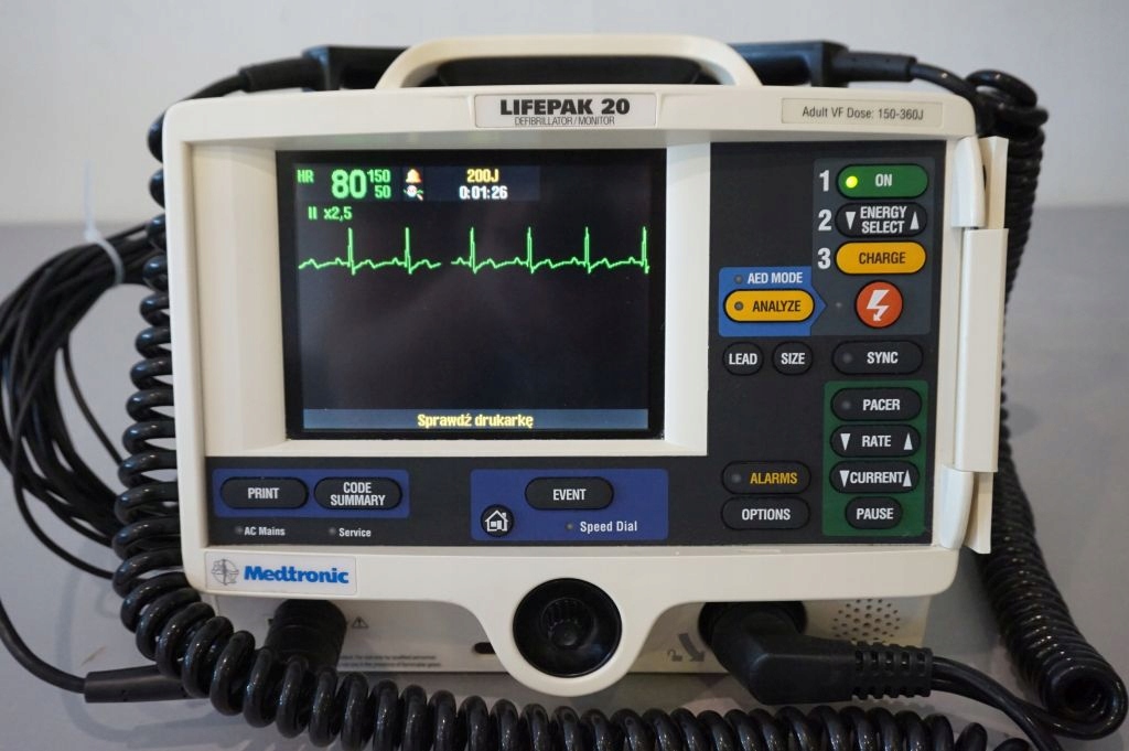 Defibrylator LIFEPAK 20 MEDTRONIC 230V 12 - 11298673387 - oficjalne ...