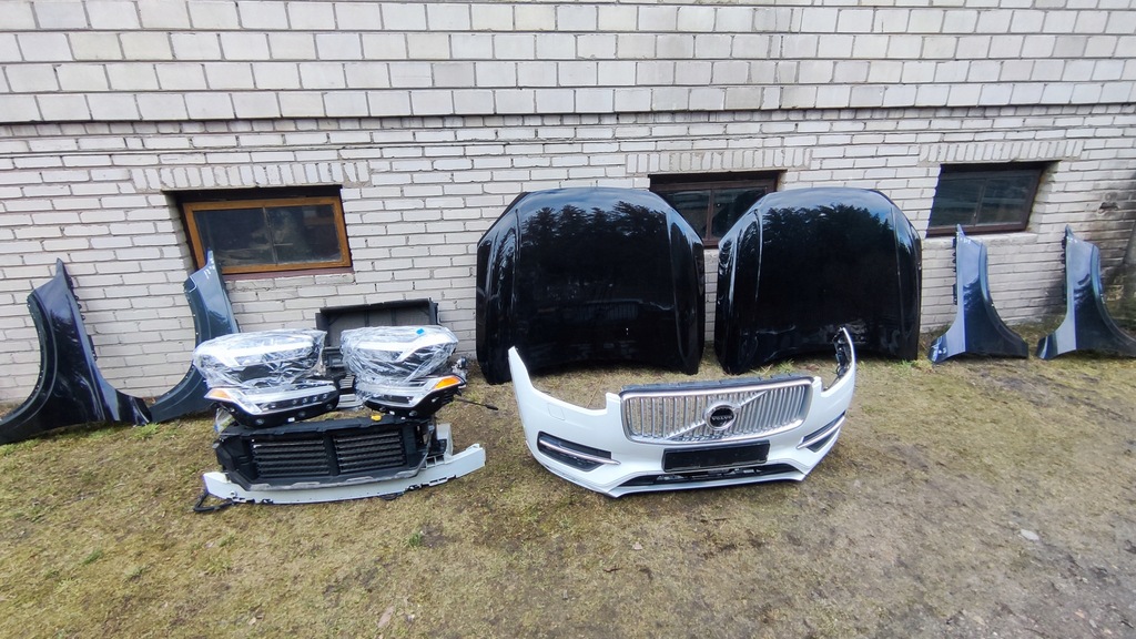 VOLVO XC90 MASKA ZDERZAK LAMPA LAMPY BŁOTNIK PAS PRZEDNI FULL 717 707 ...