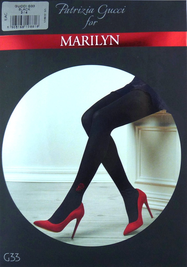 Marilyn Gucci G33 R3/4 Rajstopy róża koronka black - 7084498791 - oficjalne archiwum Allegro