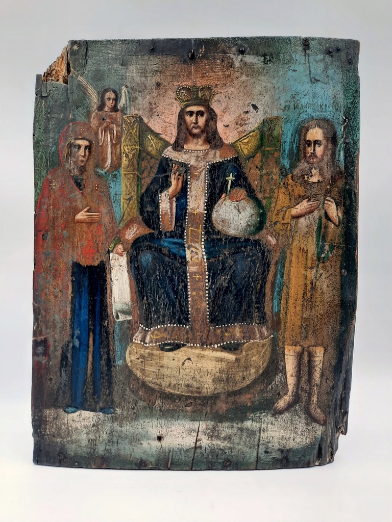 Ikona - DEESIS - ROSJA XVIII wiek - 10930114527 - oficjalne archiwum Allegro