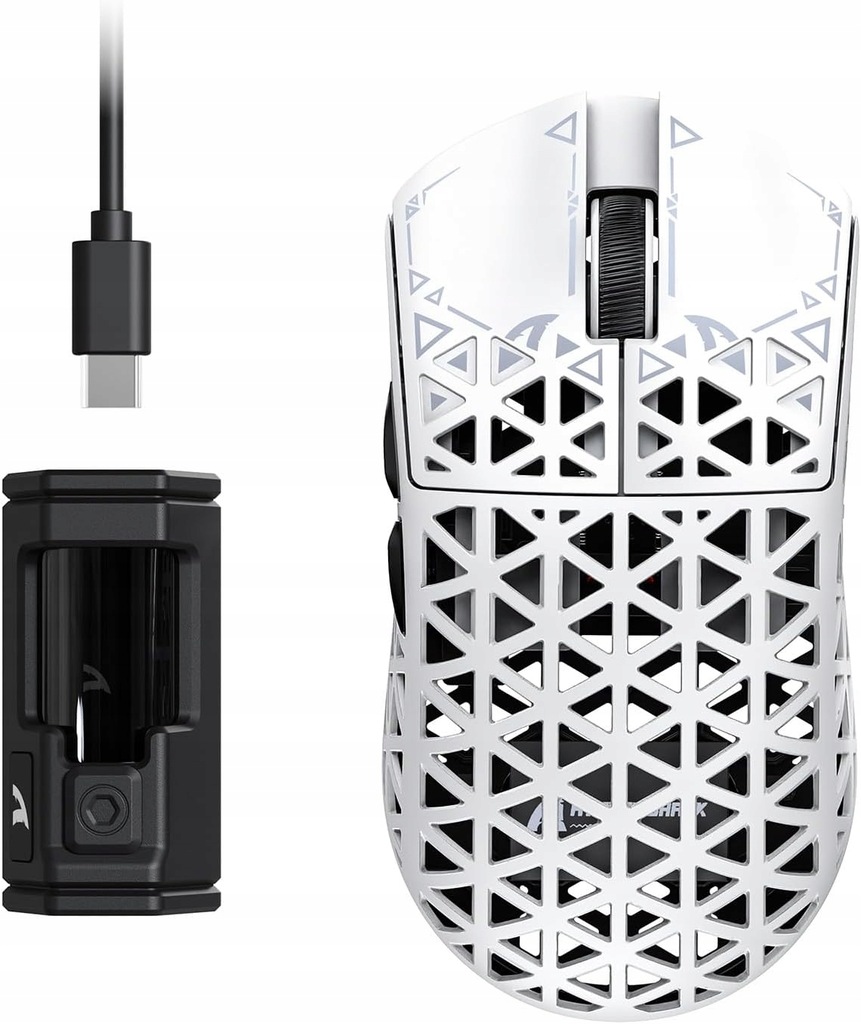 ATTACK SHARK R5 Ultra Lekka Bezprzewodowa Mysz Gamingowa Włókno Węglowe ...