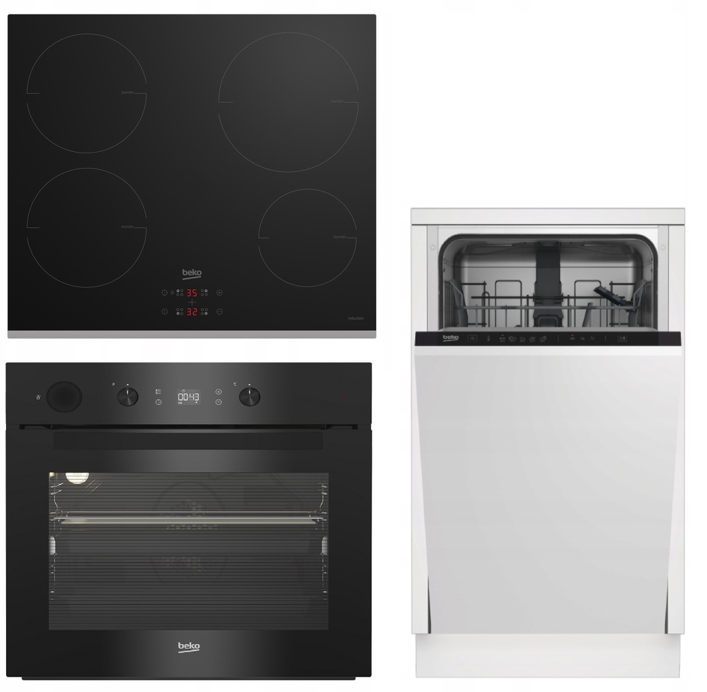 Купить Комплект Beko Индукционная плита+Духовка+Посудомоечная машина 45 ...