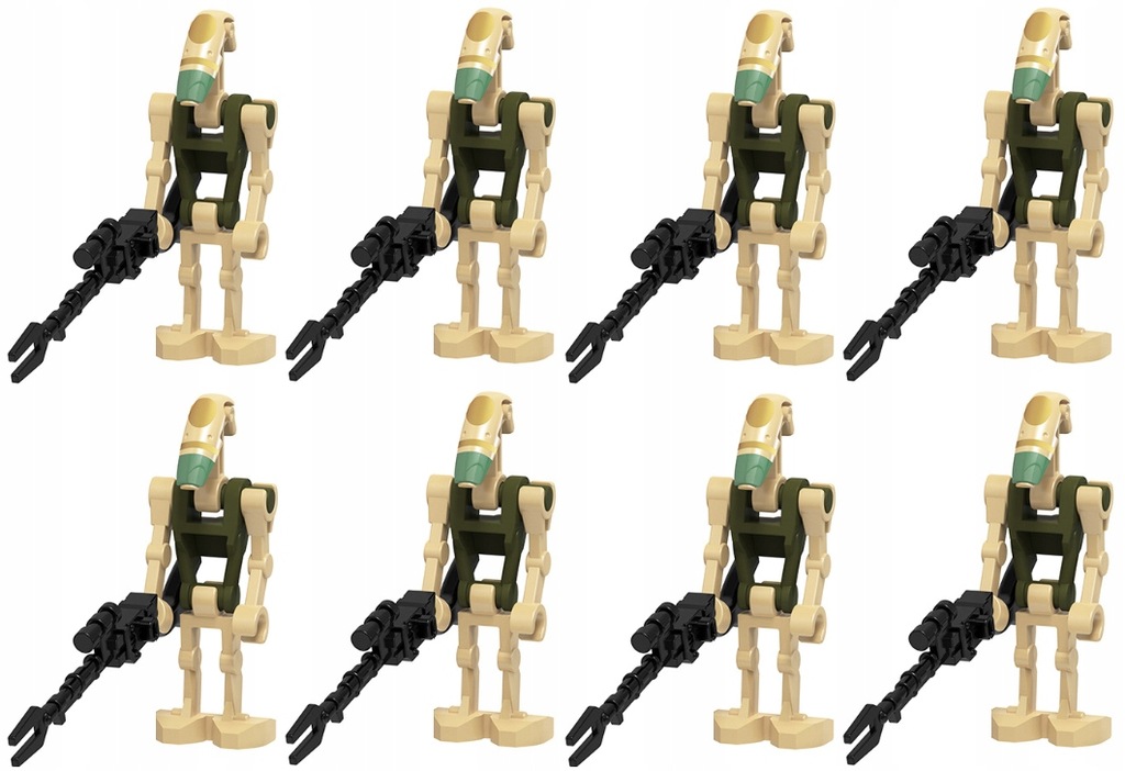 ZESTAW 8 FIGUREK DRIVER BATTLE DROID STAR WARS - 13809270853 ...
