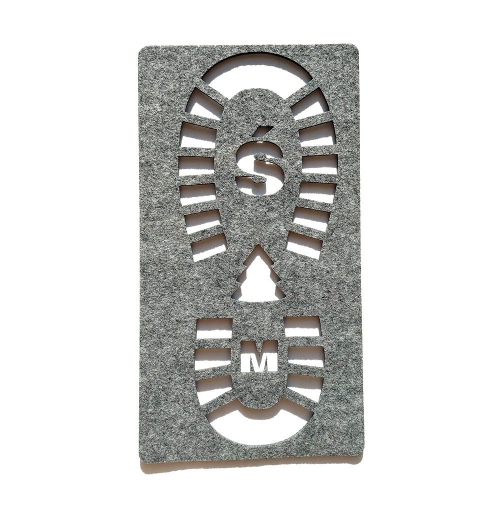 Odcisk buta Mikołaja szablon Gwiazdora ślady but - 11305437312 ...