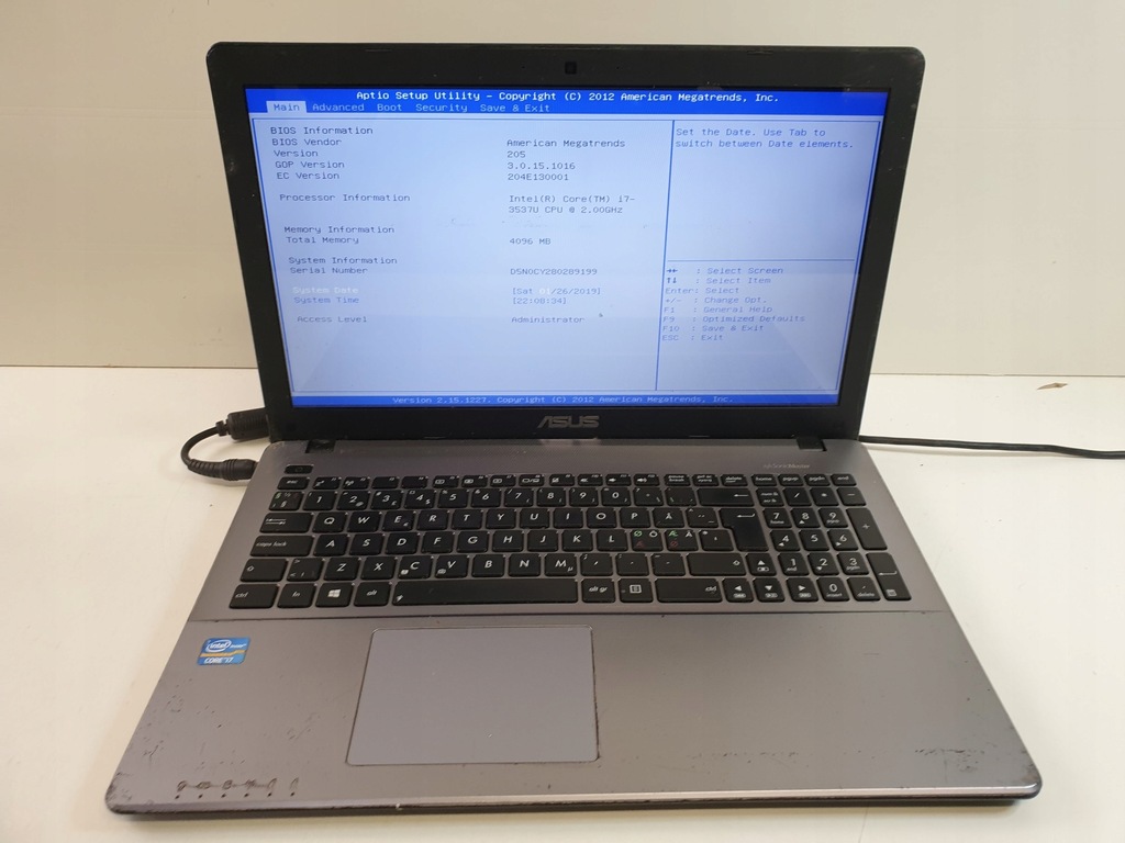 Asus F550C i7 3th Gen (2115043) - 14734066551 - oficjalne archiwum Allegro