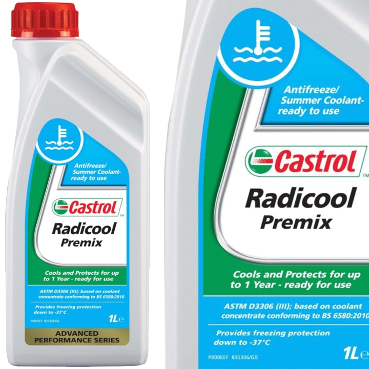 CASTROL Radicool Premix Płyn do chłodnic gotowy 1L - 12832285374 ...