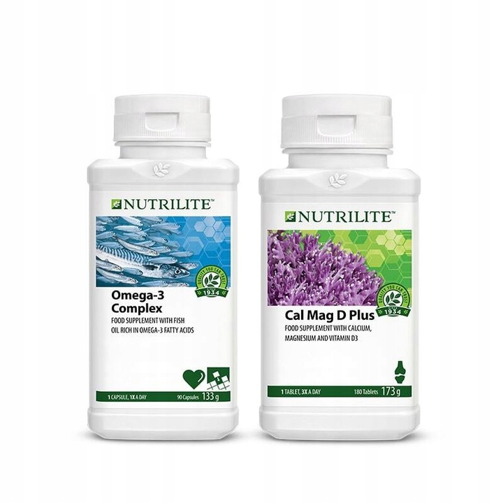 Suplement Nutrilite Omega-3 C 90+Cal Mag D Plus180 - 12940796813 ...