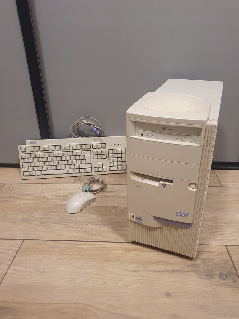 Retro vintage komputer PC IBM Aptiva Pentium rarytas dla kolekcjonera ...