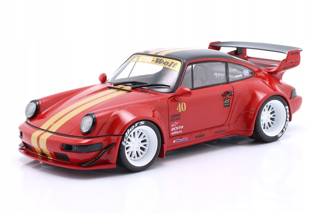 Porsche 911 964 (964) RWB RauhWelt Body Kit Red Sakura 2021 Solido 1:18 ...