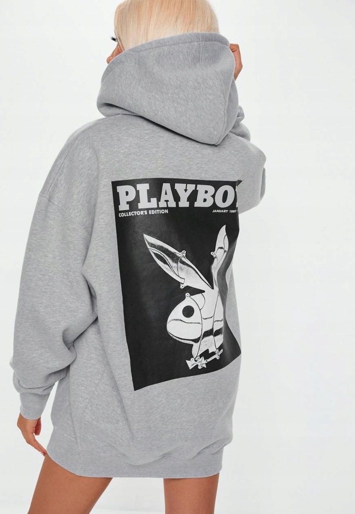 MISSGUIDED X PLAYBOY SUKIENKA BLUZA OVERSIZE XS - 8558488921 - oficjalne archiwum Allegro
