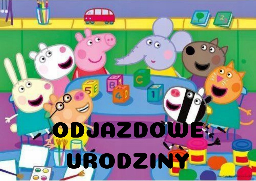 ŚWINKA PEPPA ZNAJOMI OPŁATEK TORT A4 GRATIS+NAPIS - 9343028078 ...