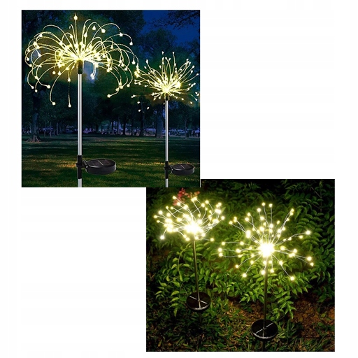 4SZT LAMPA SOLARNA OGRODOWA Dmuchawiec 120 ledów - 12123887771 - oficjalne archiwum Allegro