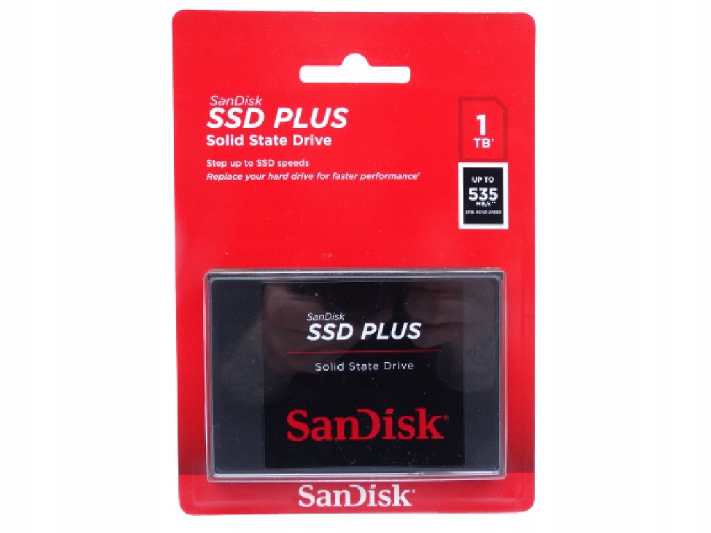 Dysk SSD SanDisk Plus 1TB 2,5 cala SATA III - 12579619988 - oficjalne archiwum Allegro