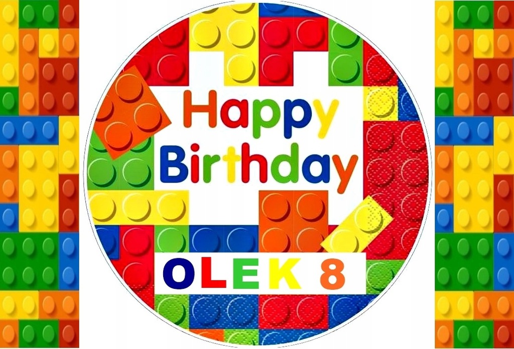 ZESTAW OPŁATEK NA TORT + BOKI LEGO - 13101874652 - oficjalne archiwum ...