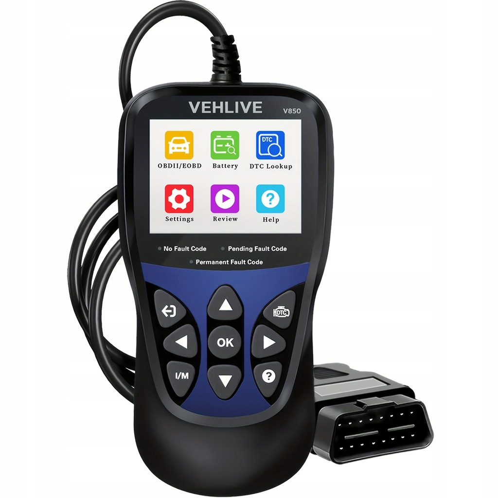 OBD2 Scanner Live Data Professional Mechanic OBDII/EOBD Diagnostic Code ...