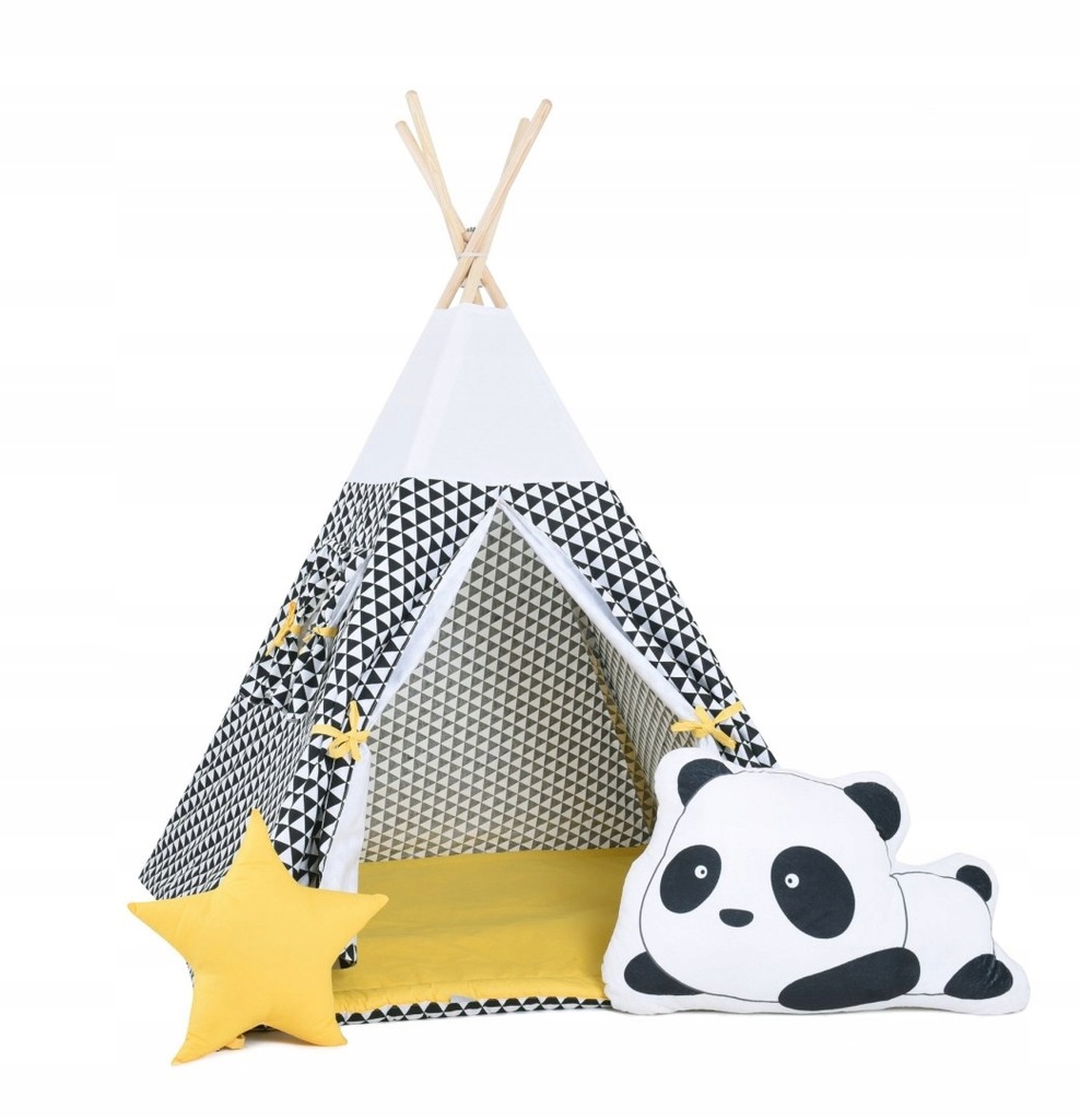 NAMIOT TIPI KULTOWY PROMYK ZESTAW STANDARD PANDA - 13210991449 ...