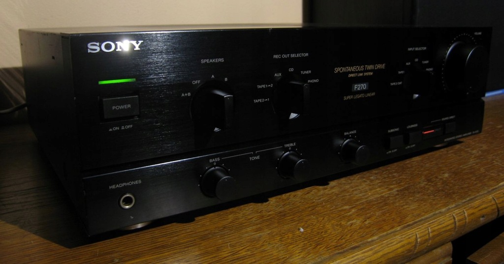 SONY TA-F270 SOLIDNY WZMACNIACZ 2x90W MADE JAPAN - 11612724624 ...