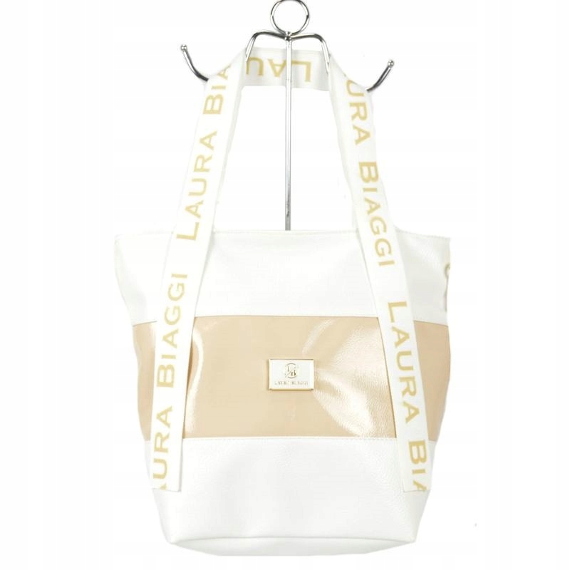 TOREBKA SHOPPER LAURA BIAGGI A330 BIAŁA - 11920832745 - oficjalne archiwum Allegro